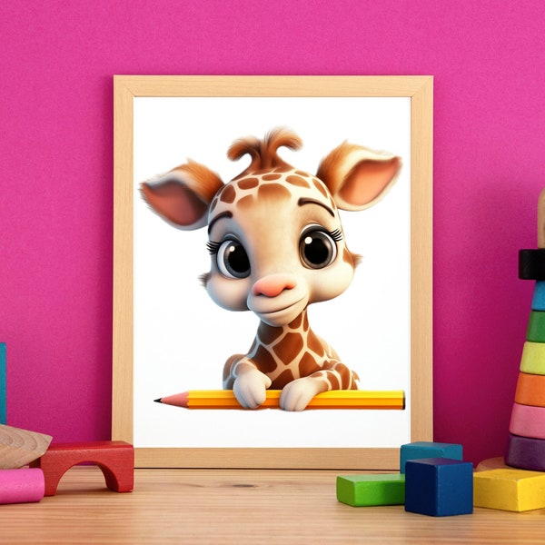 Giraffe Wall Art - Etsy