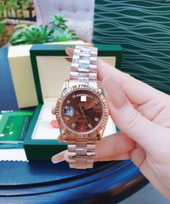 DateJust 'Chocolate Rose' Dial Watches, Automatic Wat… - Gem