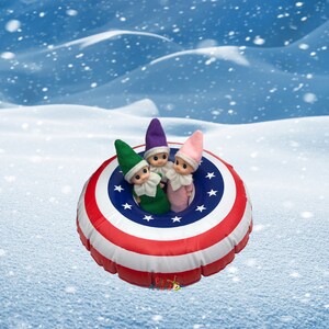 American Flag Float for Elf | Elf Float | Elf Snow Sled | Elf Outdoors ...