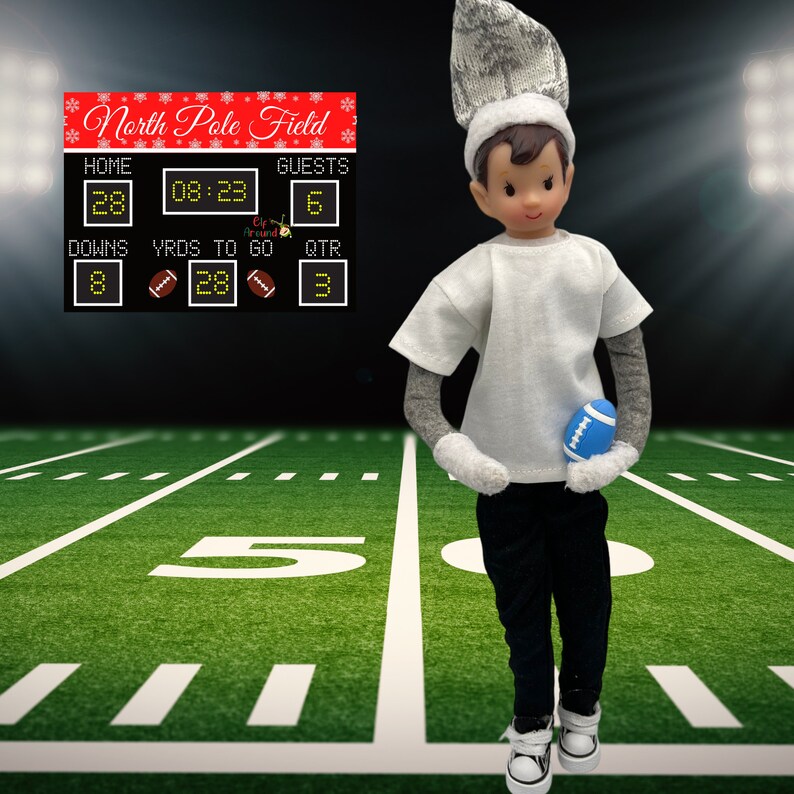 Elf Football Field Scorboard Digital Download DIGITAL - Etsy Canada