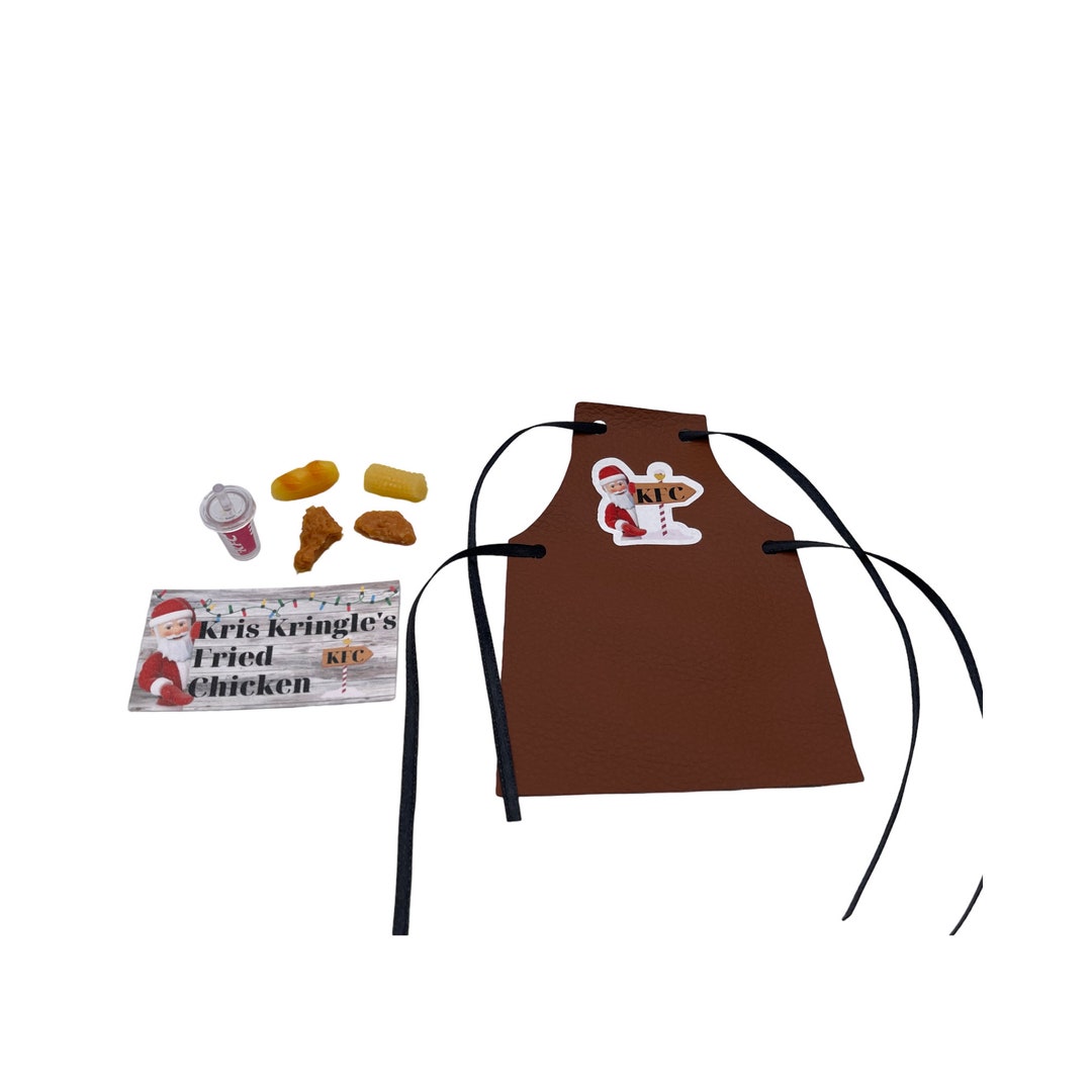 Kris Kringle Chicken Elf Set | Elf Apron | Apron for Elf | Elf Apron ...