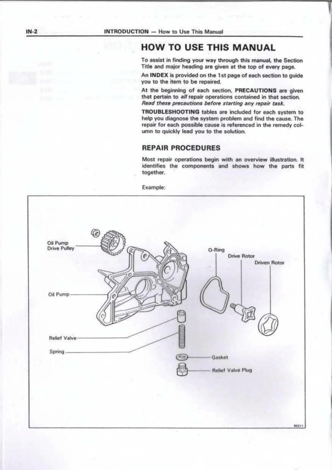 Toyota 1C, 2C, 2C-T Diesel Engine Repair Manual PDF - Etsy
