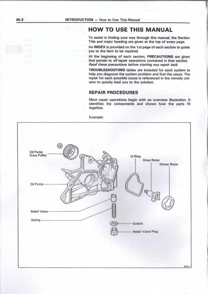 Toyota 1C, 2C, 2C-T Diesel Engine Repair Manual PDF - Etsy