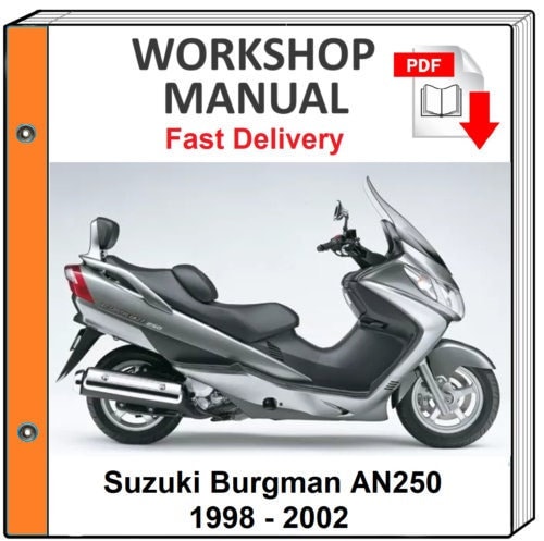 Suzuki Burgman 250 An250 1998 1999 2000 2001 2002 Service Repair Shop Manual Etsy Canada