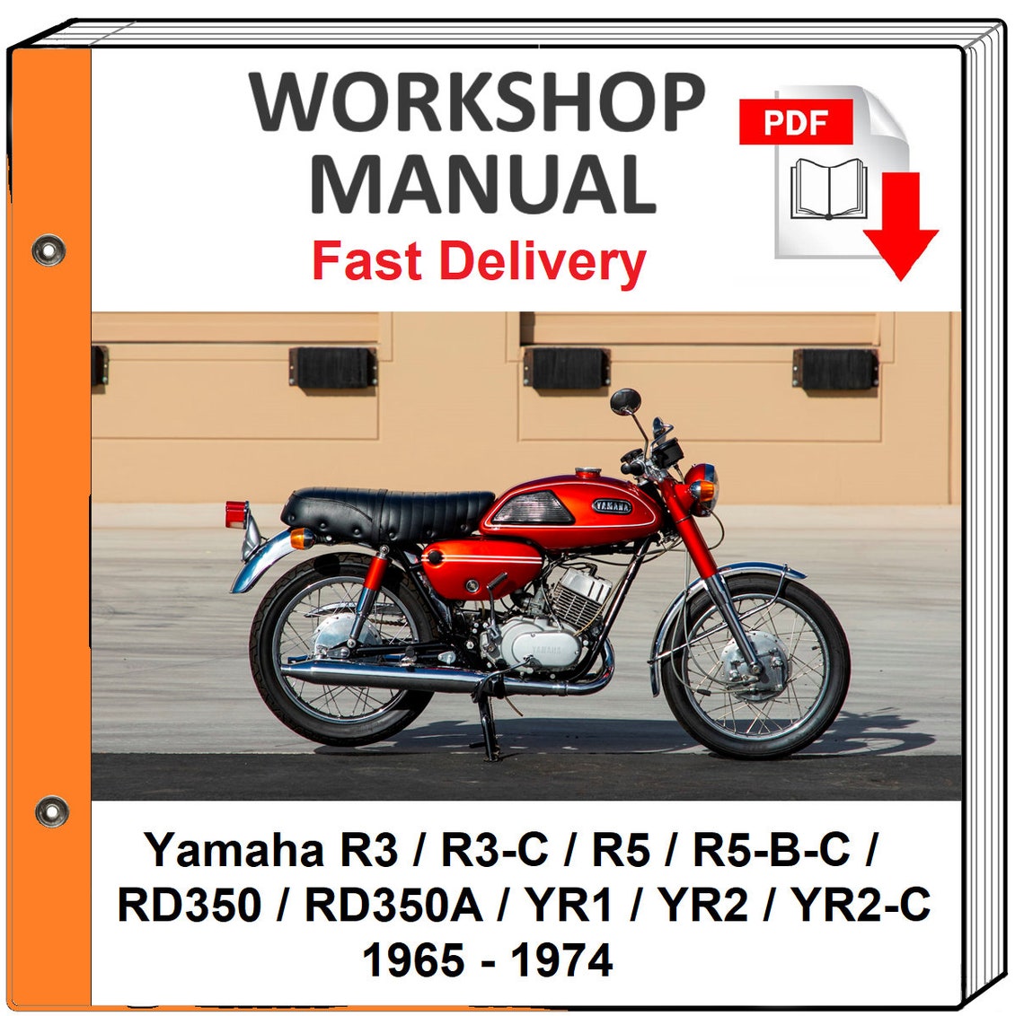 Yamaha R3 R5 Rd350 Yr1 Yr2 1965 1974 Service Repair Shop Manual - Etsy UK