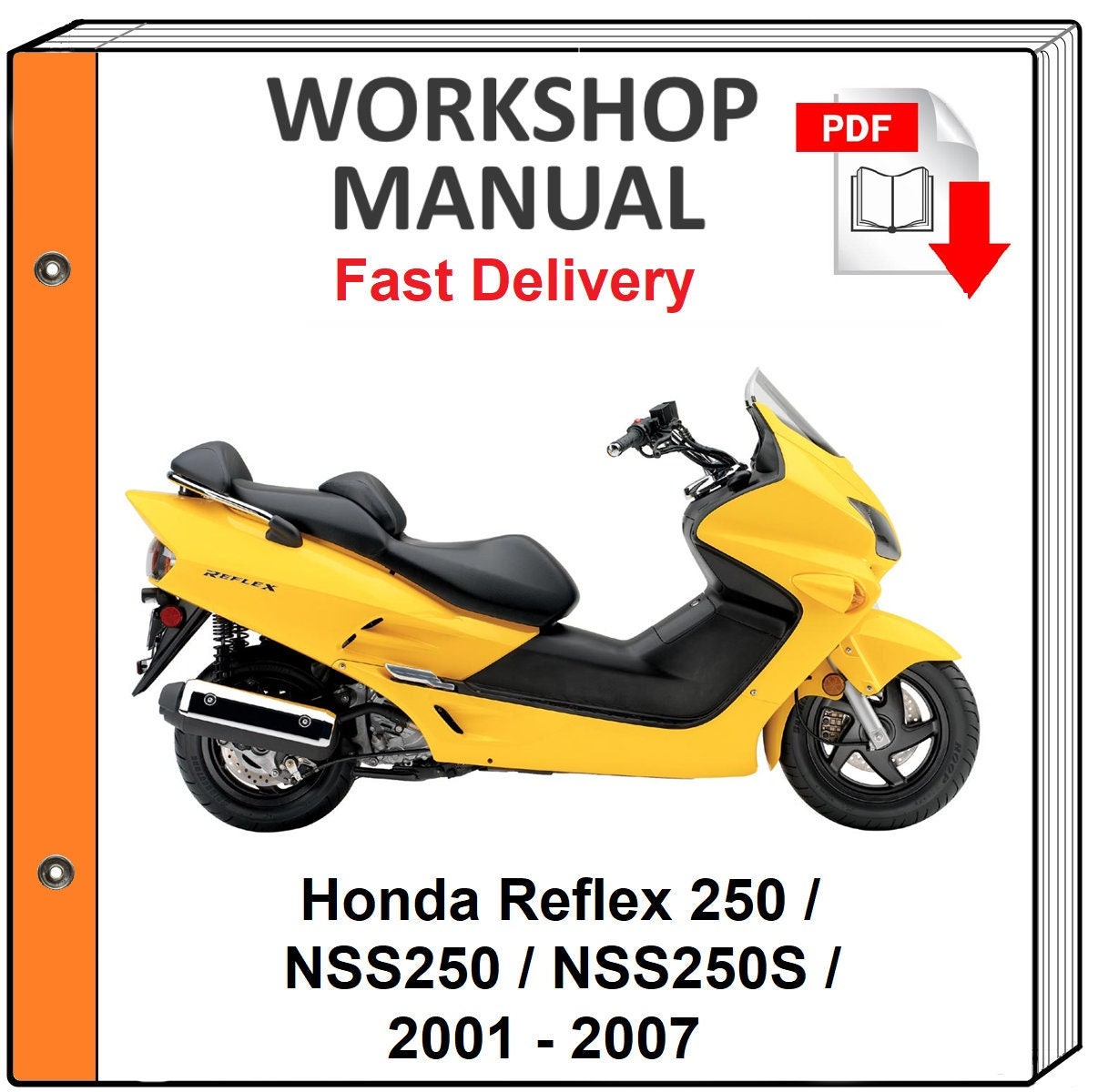 Honda Reflex 250 Nss250 2001 2002 2003 2004 2005 2006 2007 Service ...