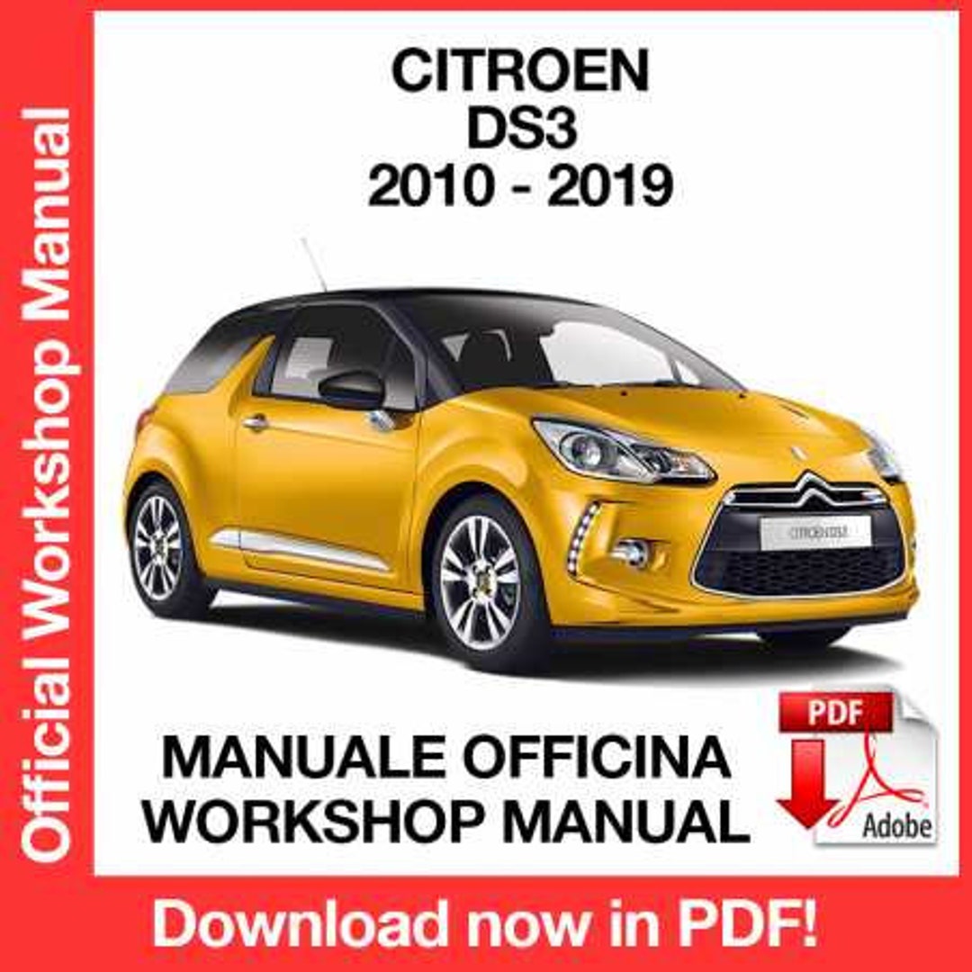 Workshop Manual Citroen Ds3 2010 2011 2012 2013 2014 2015 2016 2017 ...