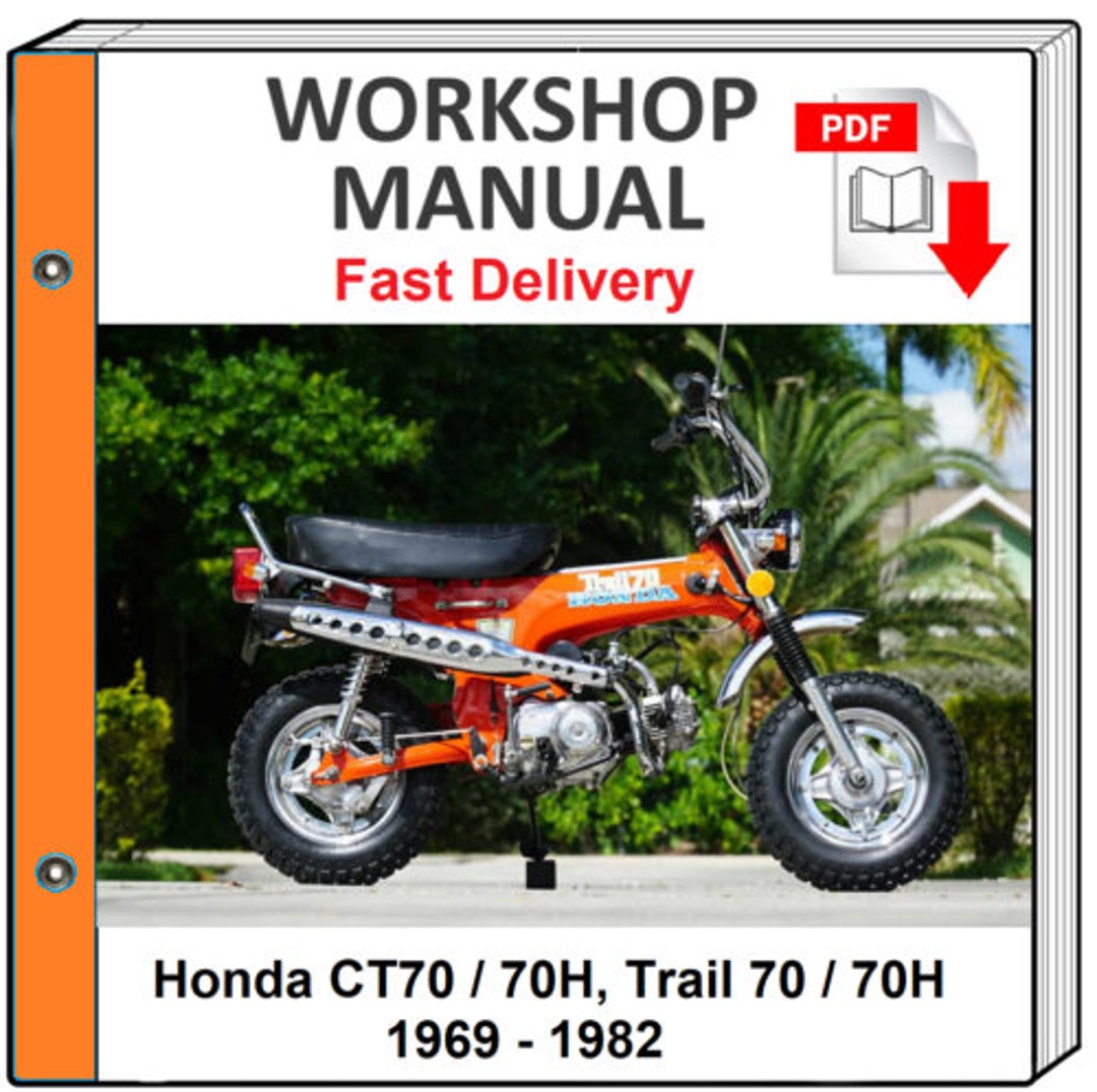 Honda Ct70 Trail 70 1969 1970 1971 1972 1973 1974 Service Repair ...