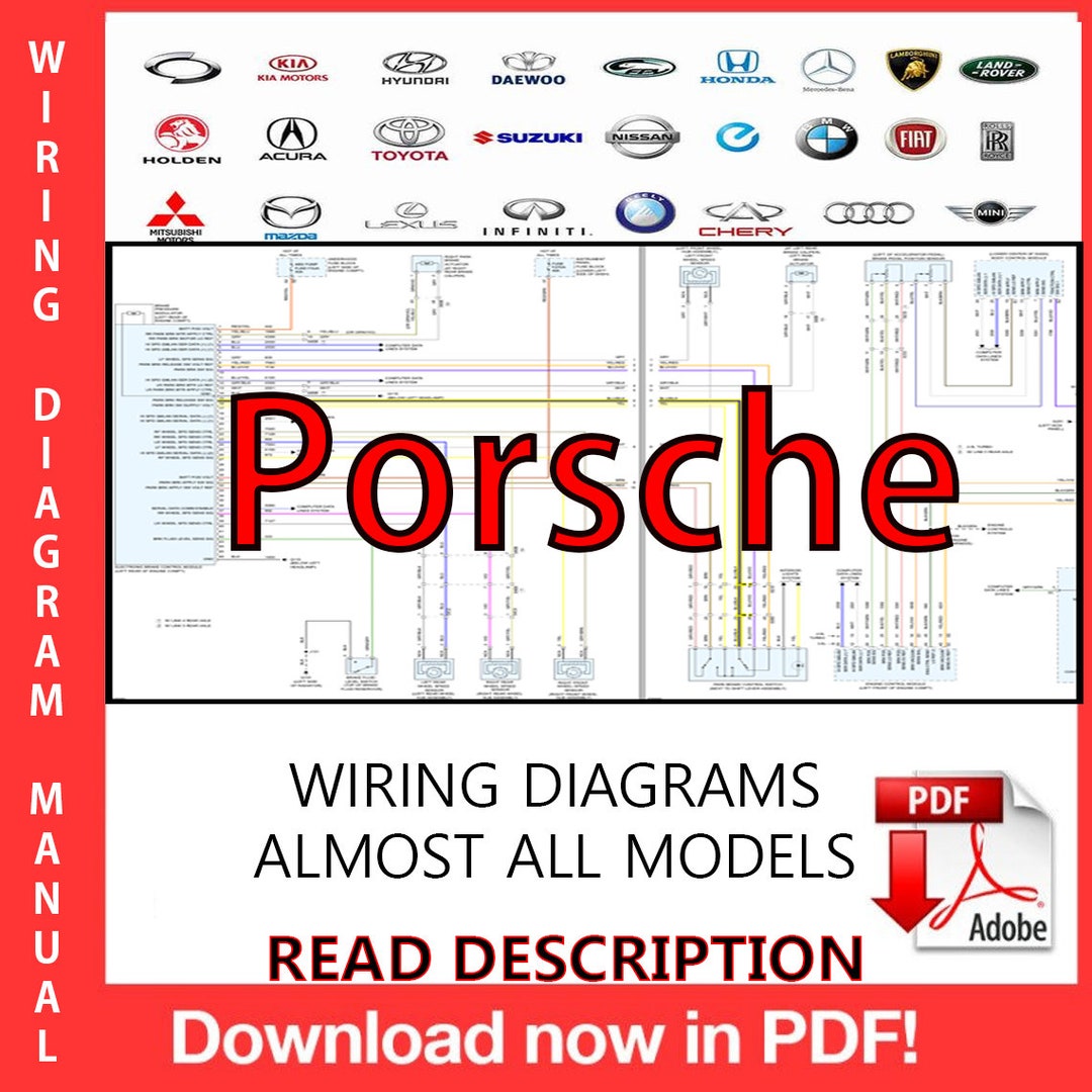 Porsche Wiring Diagrams Manual PDF Almost All Models - Etsy