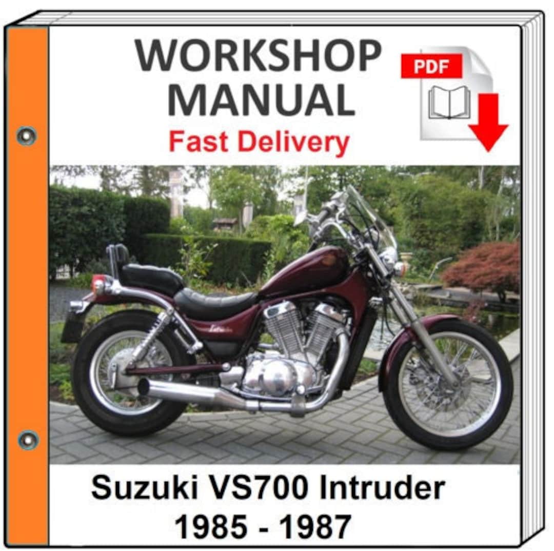 Suzuki Vs700 Intruder 700 1985 1986 1987 Service Repair Shop Manual - Etsy