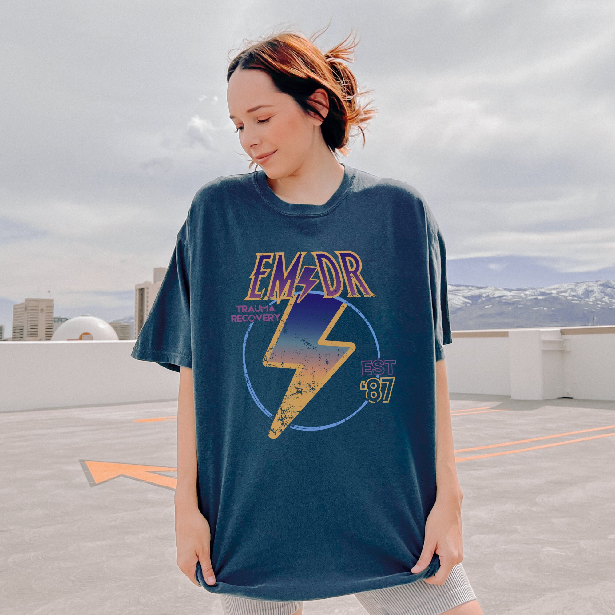 EMDR Shirt EMDR Therapist 80s Hair Band Tshirt EMDR Gifts Emdr T Shirt ...