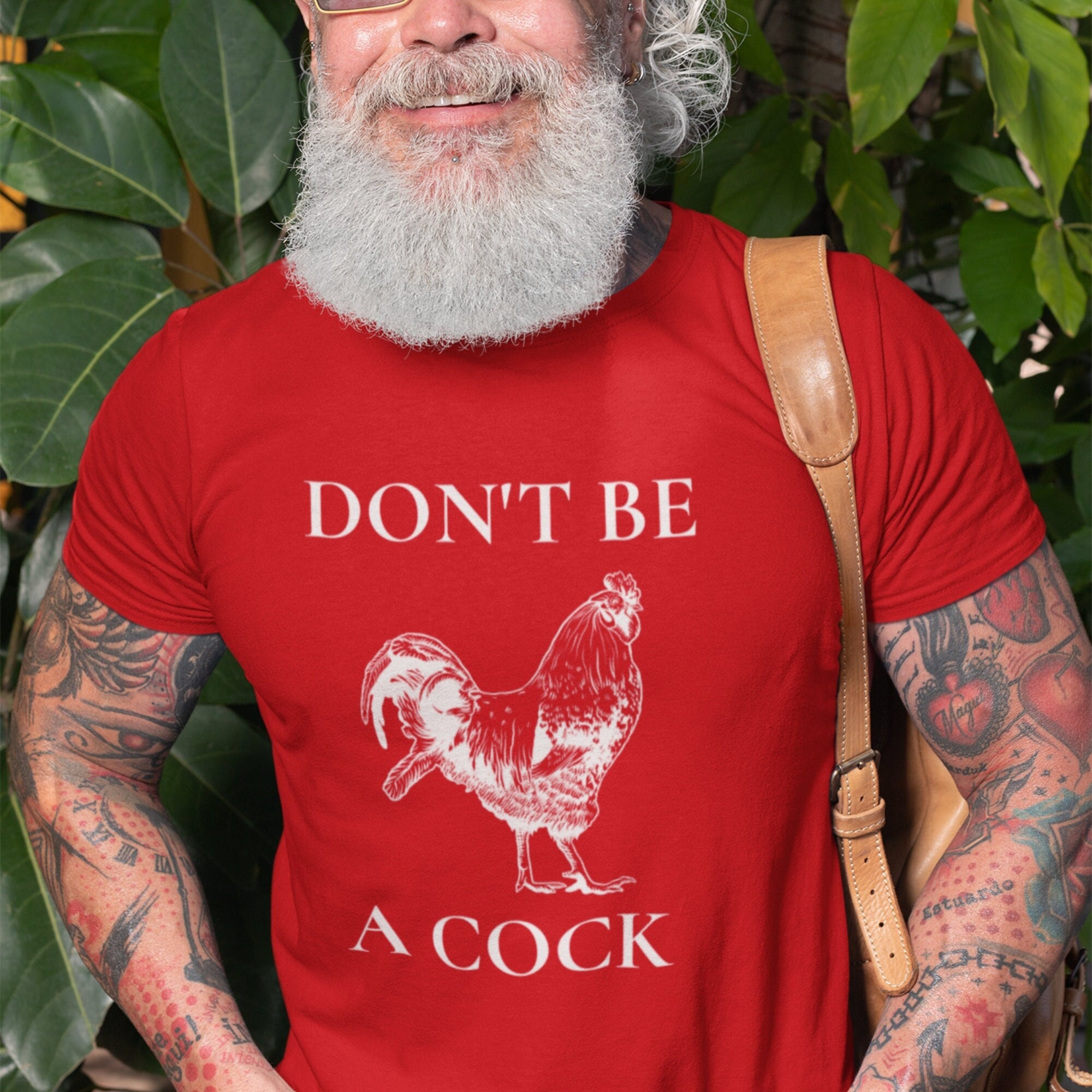 Inappropriate Shirts for Men Poultry Farmer Angry Rooster Shirt Men ...