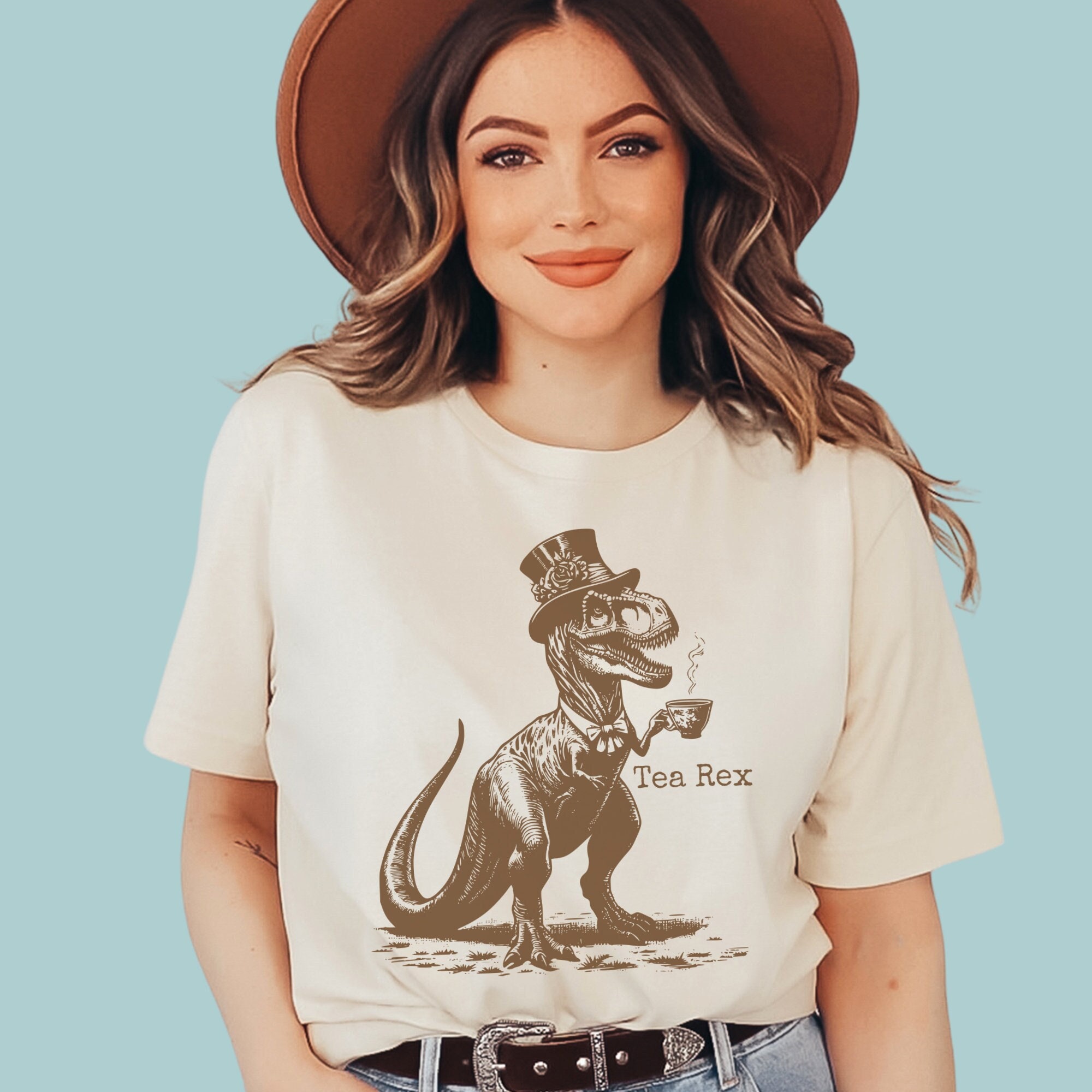 Tea Rex Shirt Tea Time Shirt Punny Shirts Men Funny Tee Shirts ...