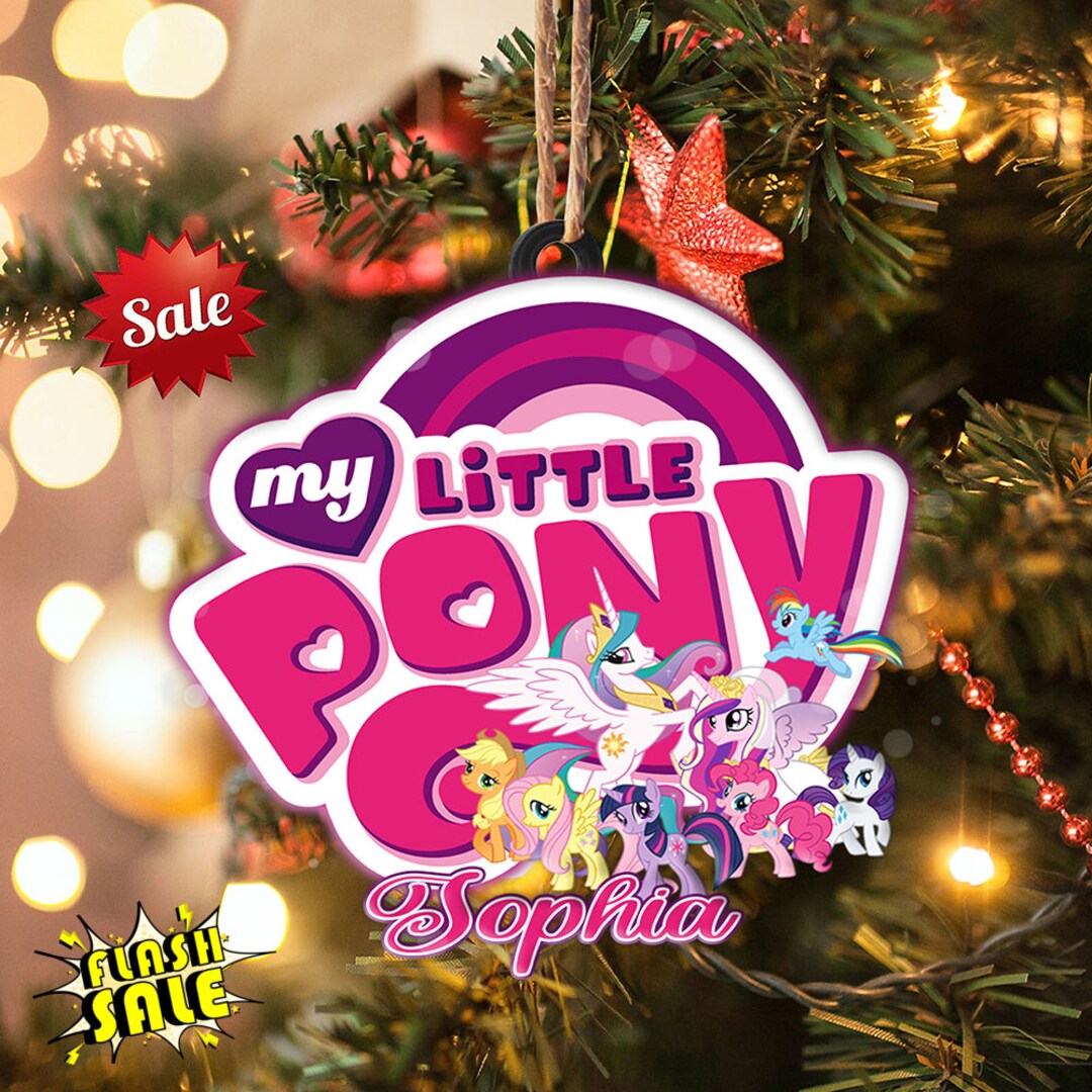 Personalized My Little Pony Christmas Ornament My Little Pony - Etsy
