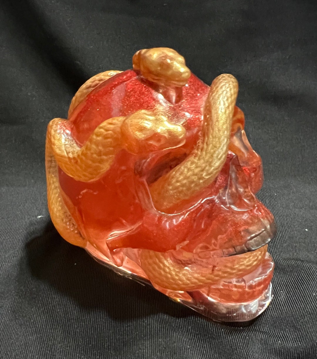 Epoxy Snaked Skull - Etsy
