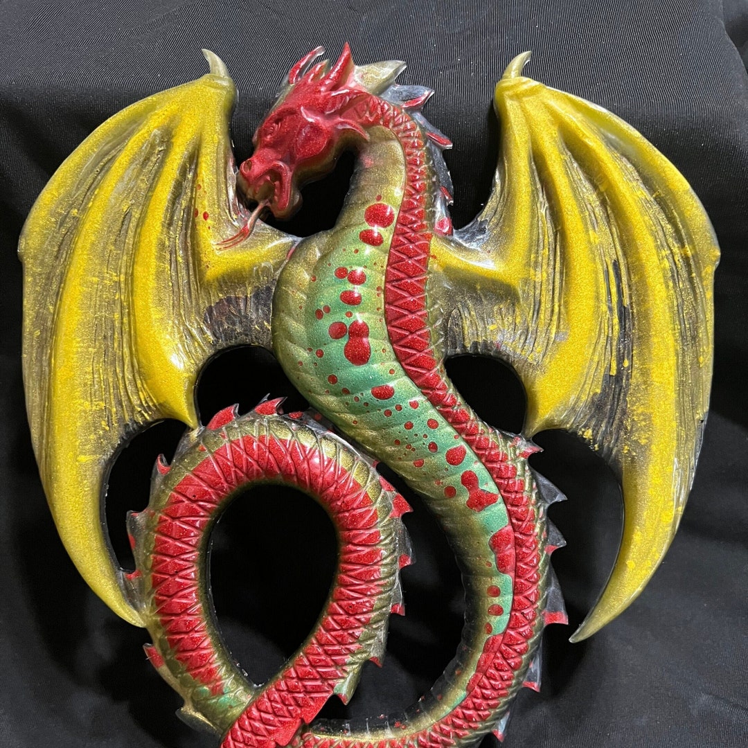Epoxy Fire Dragon - Etsy