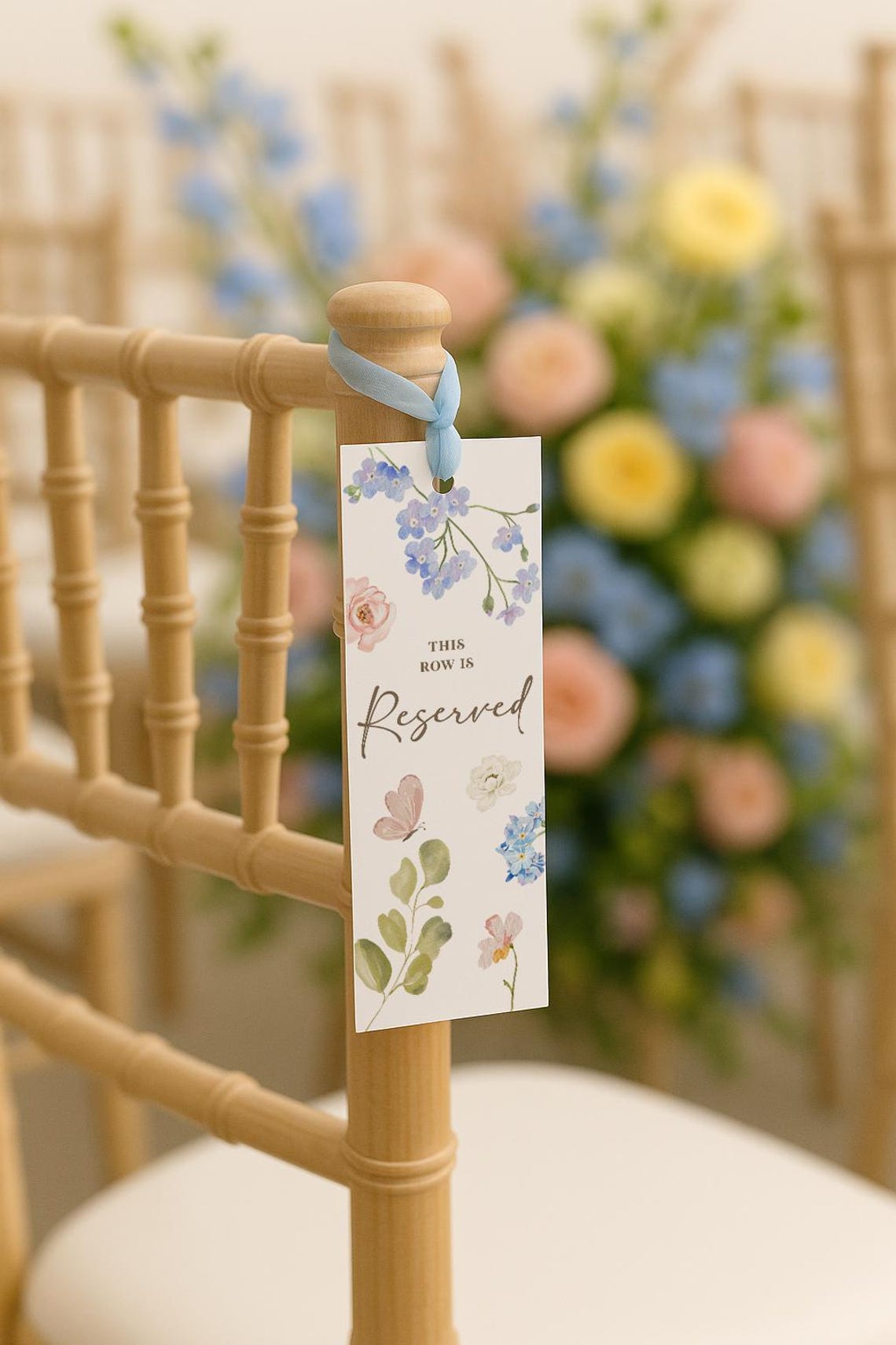 Reserved Chair Tags for Wedding – Row Reserve Aisle Seat Signs ...