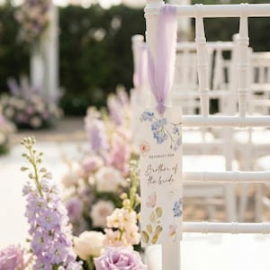 Reserved Chair Tags for Wedding – Row Reserve Aisle Seat Signs ...