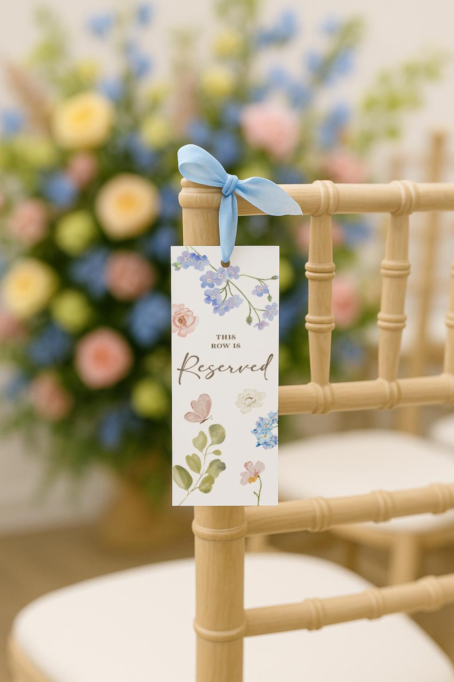 Reserved Chair Tags for Wedding – Row Reserve Aisle Seat Signs ...