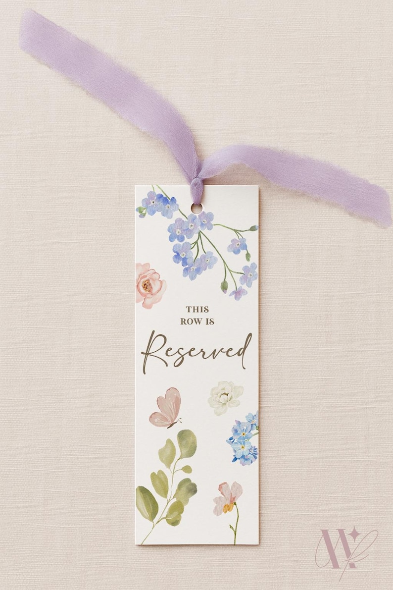Reserved Chair Tags for Wedding – Row Reserve Aisle Seat Signs ...