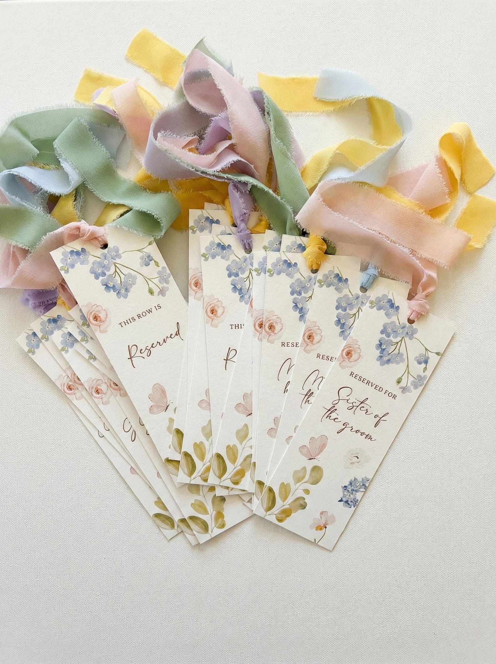 Reserved Chair Tags for Wedding – Row Reserve Aisle Seat Signs ...