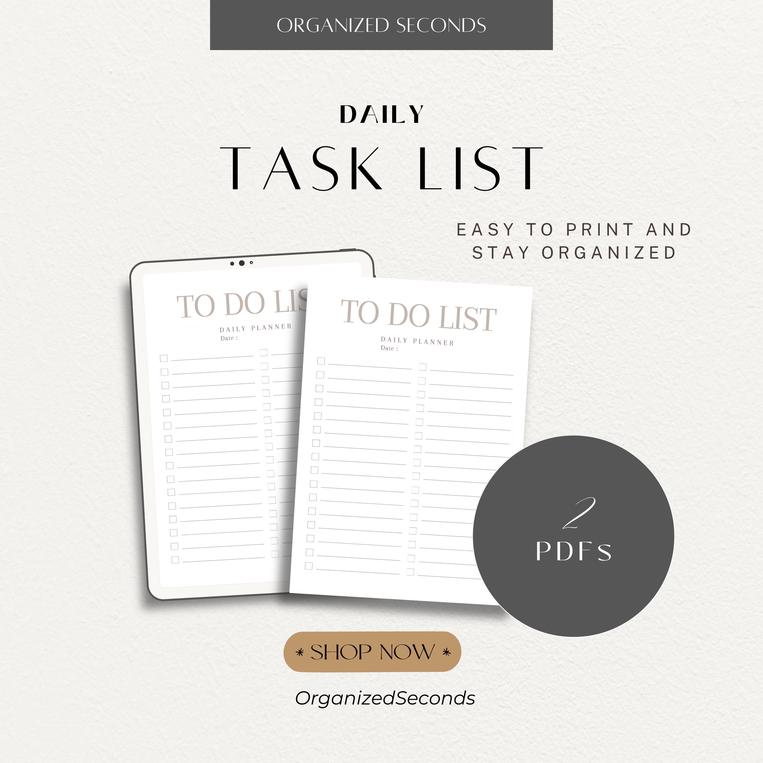 To Do List Printable, Task Lists, Instant Download, Daily Schedule ...