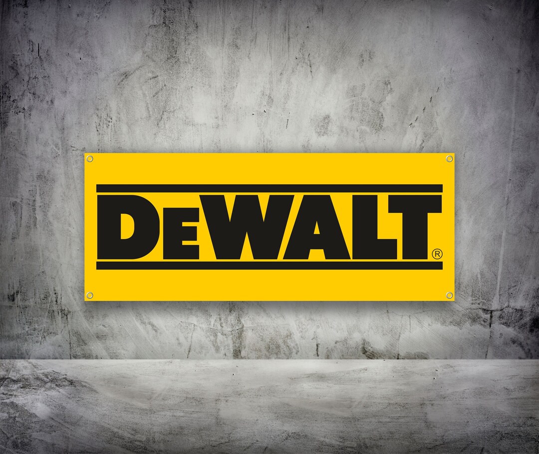 Dewalt Logo Banner Vinly Garage Sign Office or Showroom - Etsy