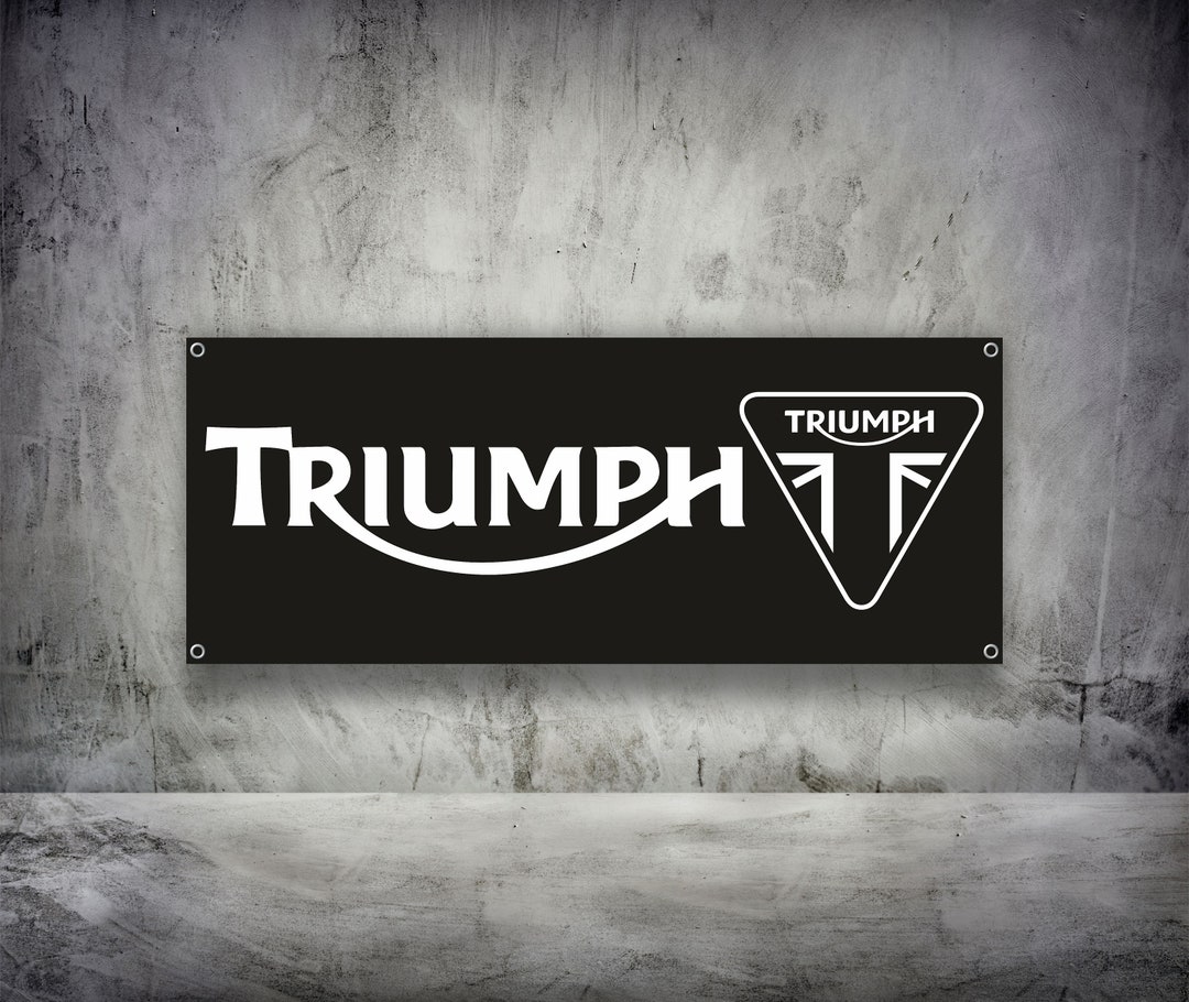 Triumph Logo Banner Vinly Garage Schild Büro oder - Etsy.de