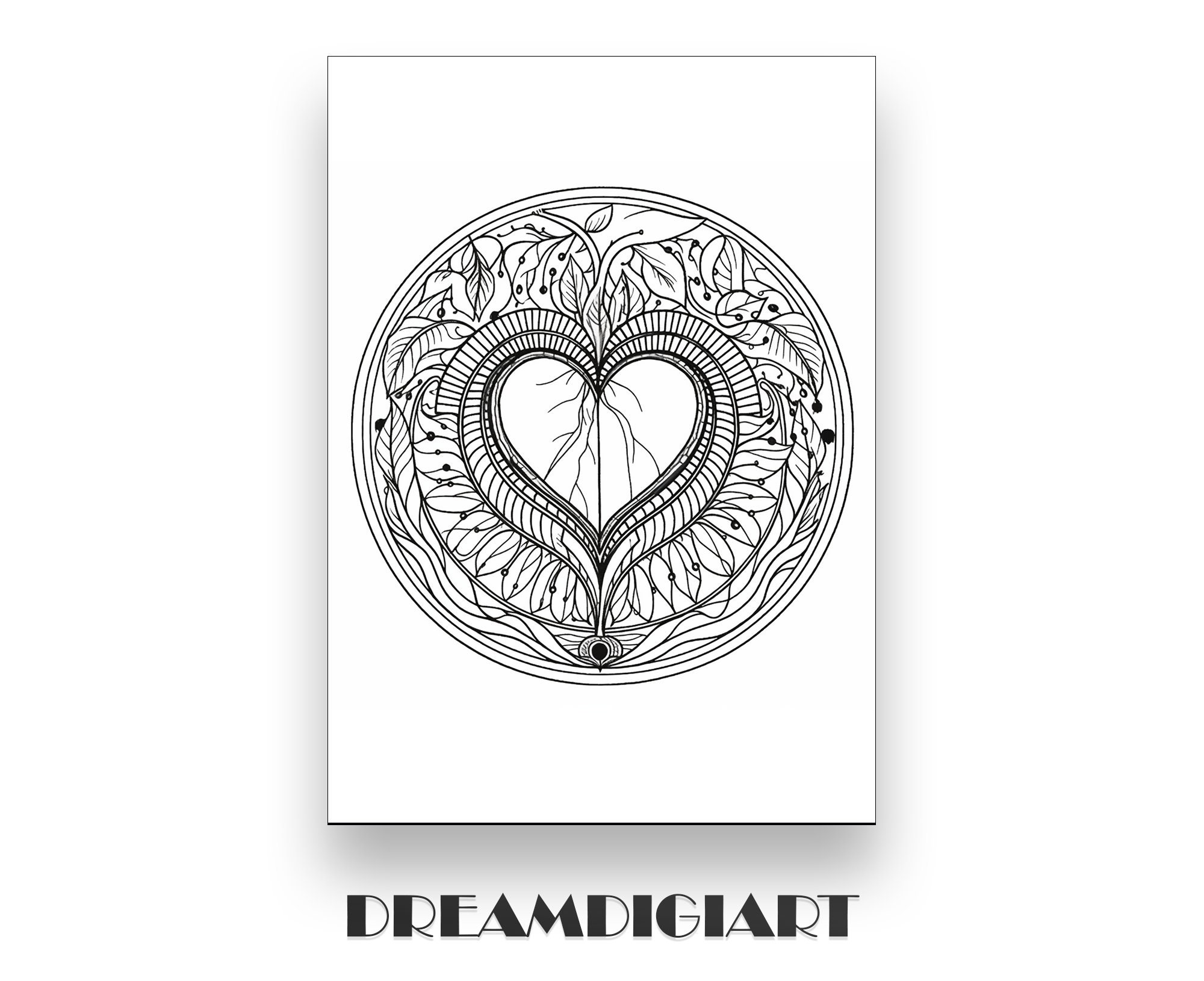 Bleeding Heart Coloring Pages