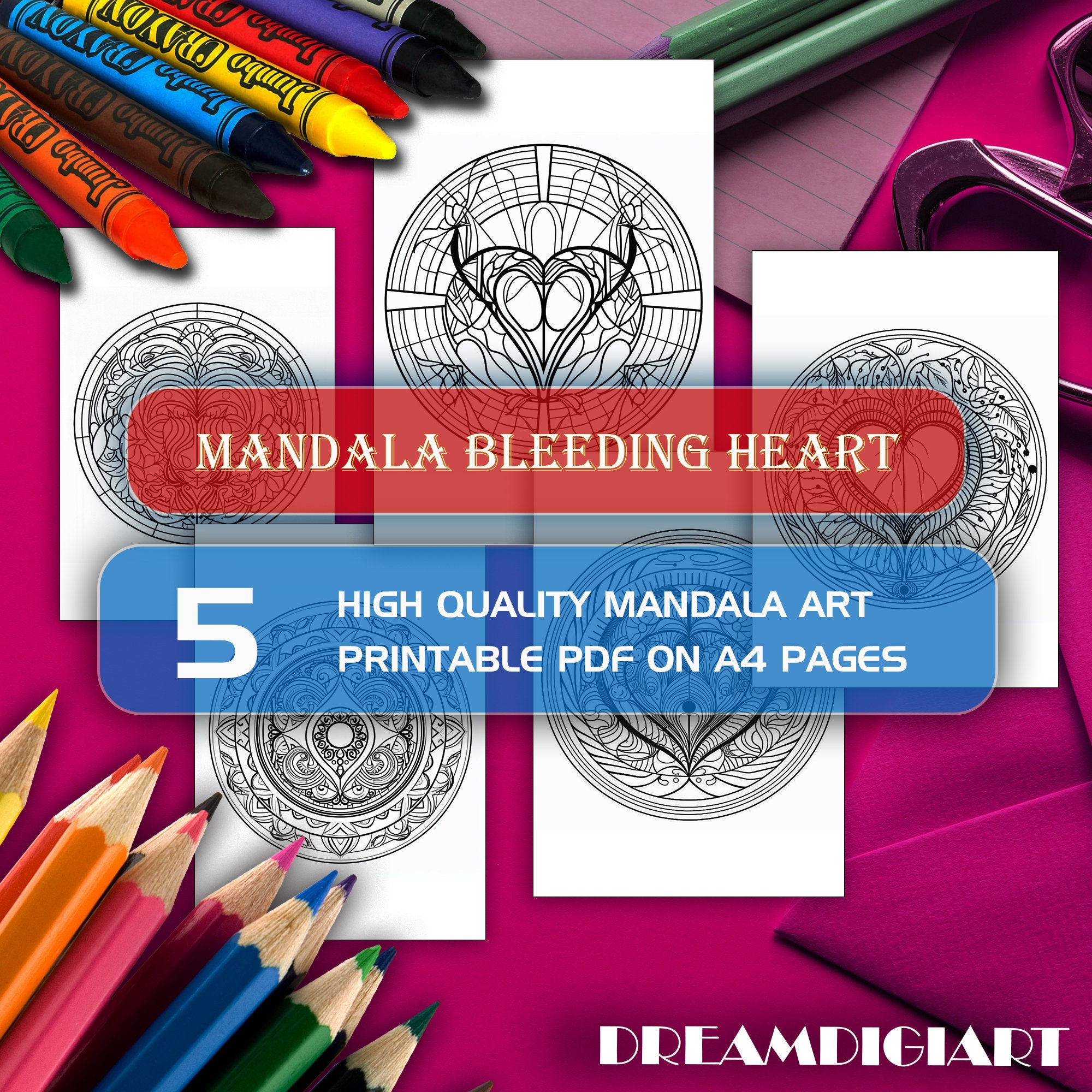 Bleeding Heart Coloring Pages