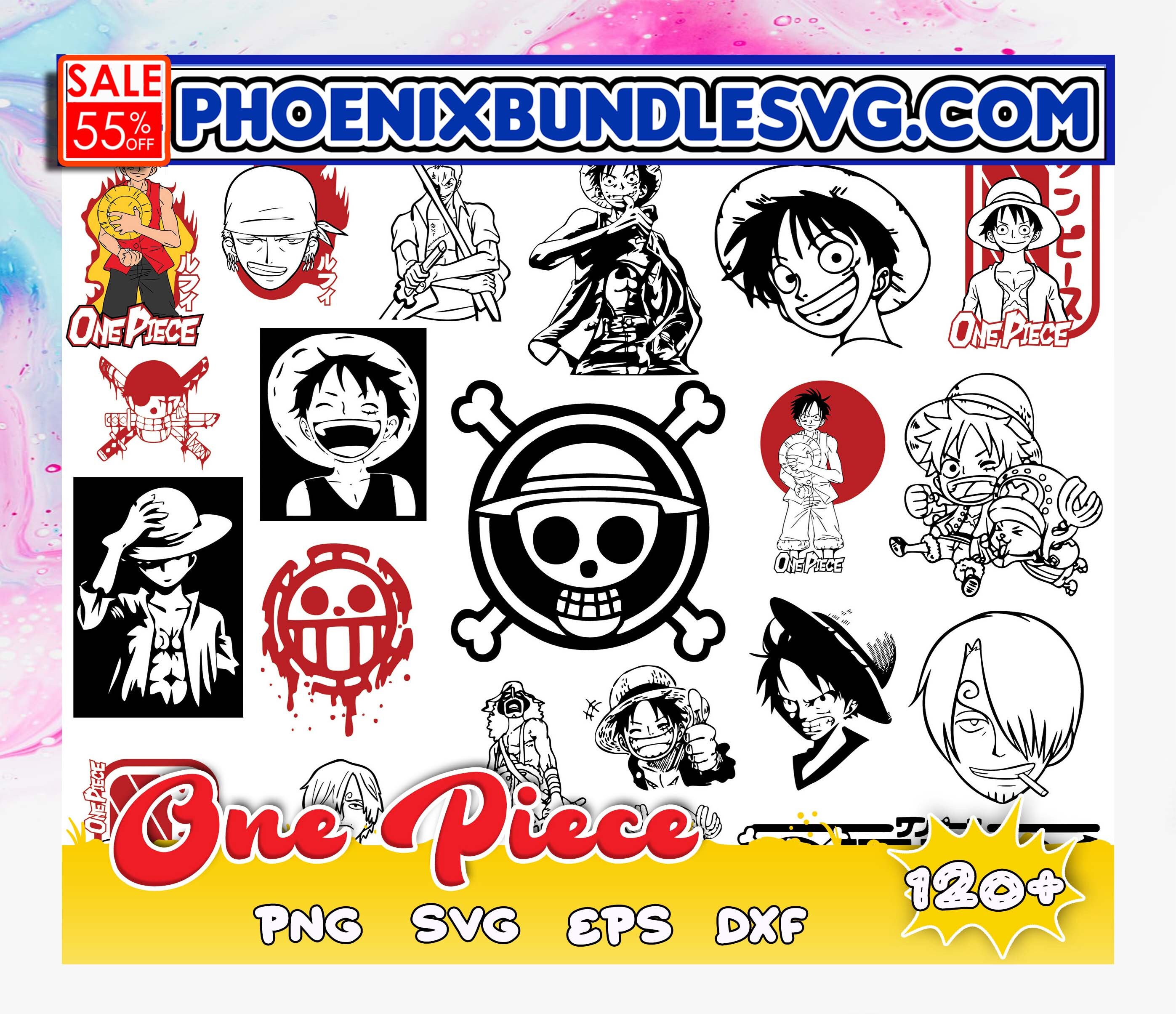 120 Ultimate Onepiece Bundle Svg Anime Bundle - Etsy