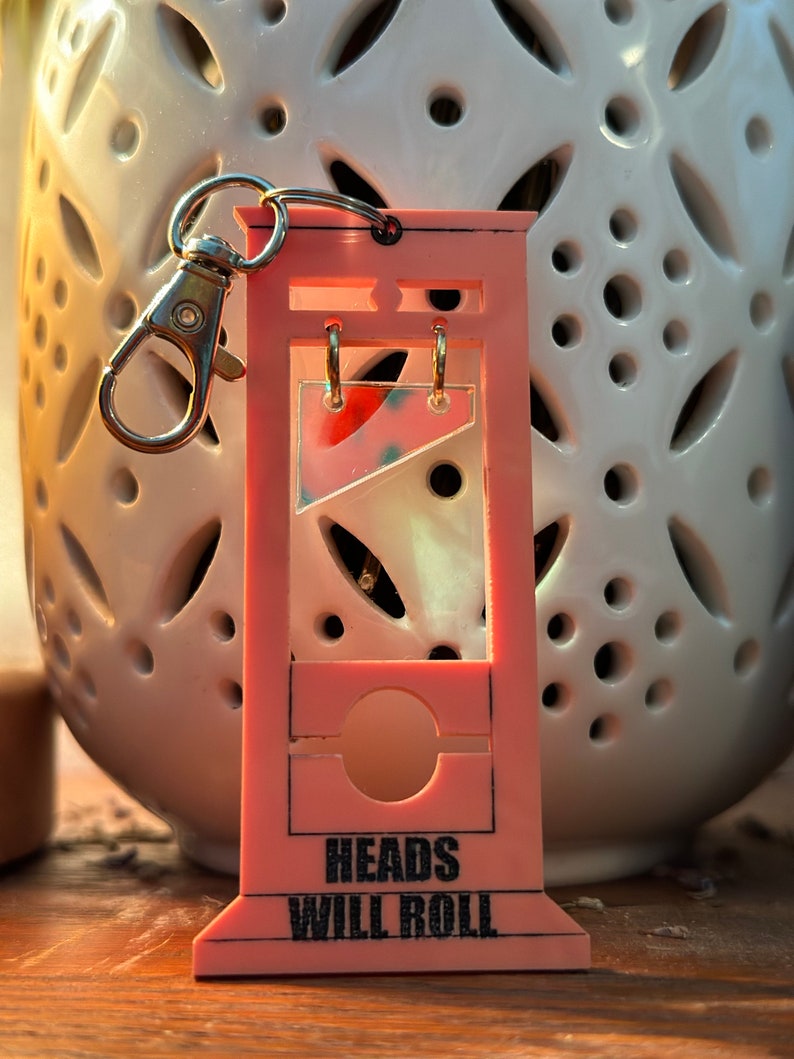 Heads Will Roll, Guillotine Keychain, Eat the Rich, Funny, Cool ...