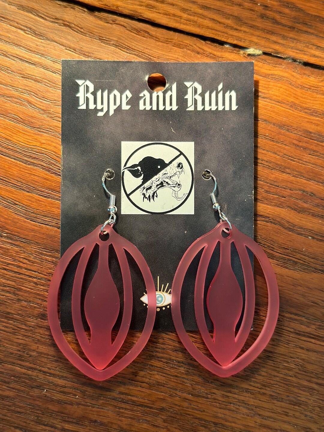 Female Body Frosted Pink Dangle Earrings, Feminine Rage, Anatomy, for ...