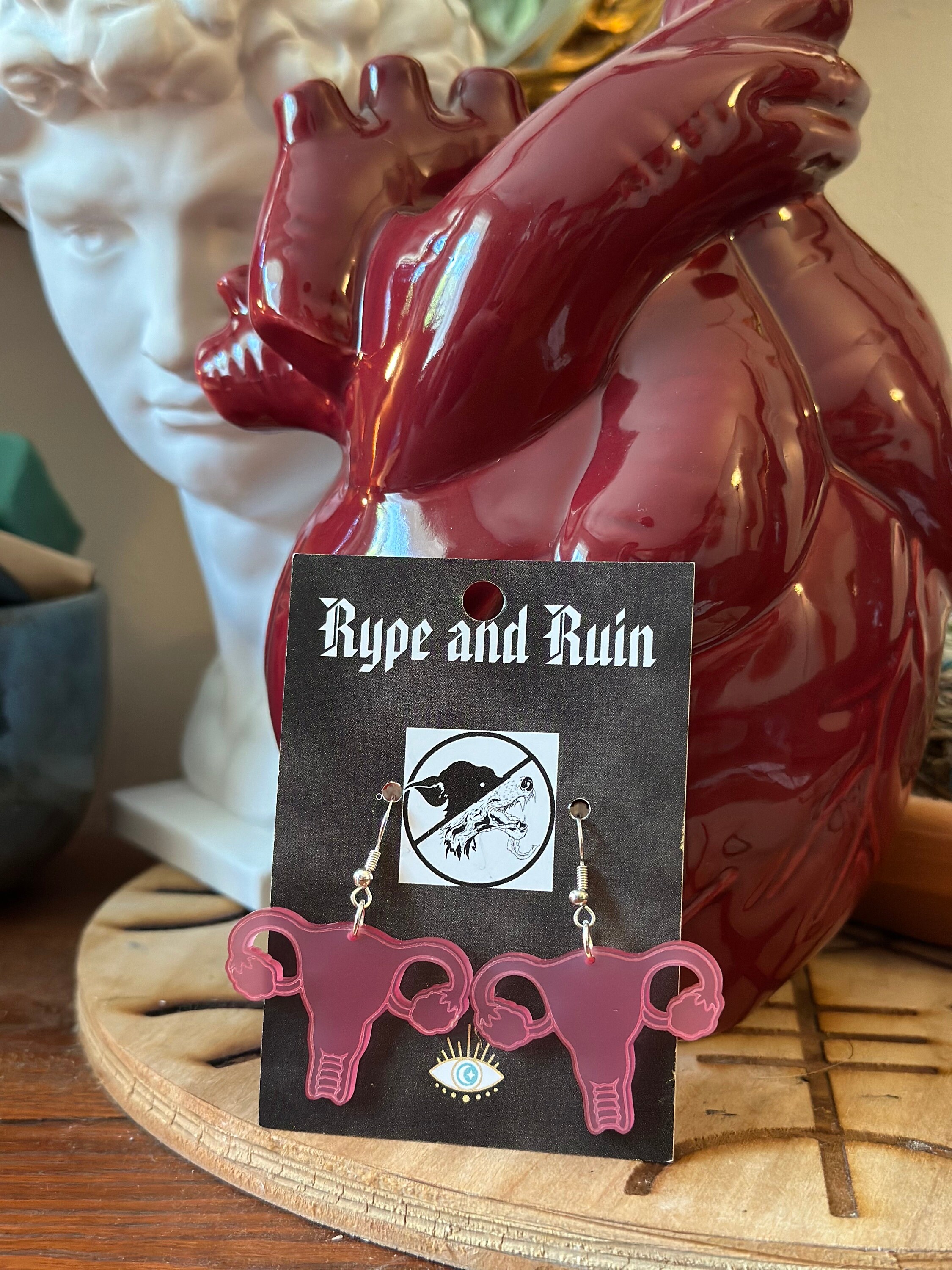 Uterus Dangle Earrings, Female Anatomy, Gifts for Her, Feminist, Pride ...