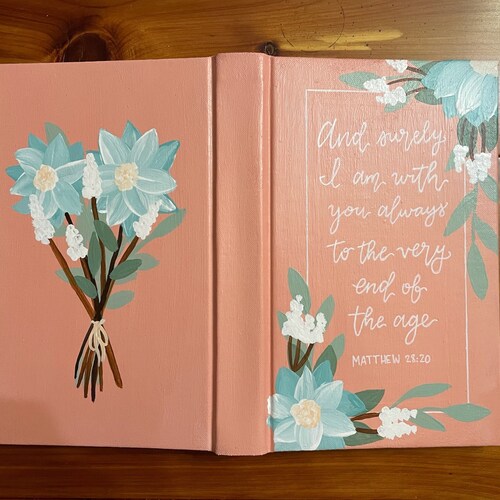 Personalized Hand-painted Bible NIV - Etsy