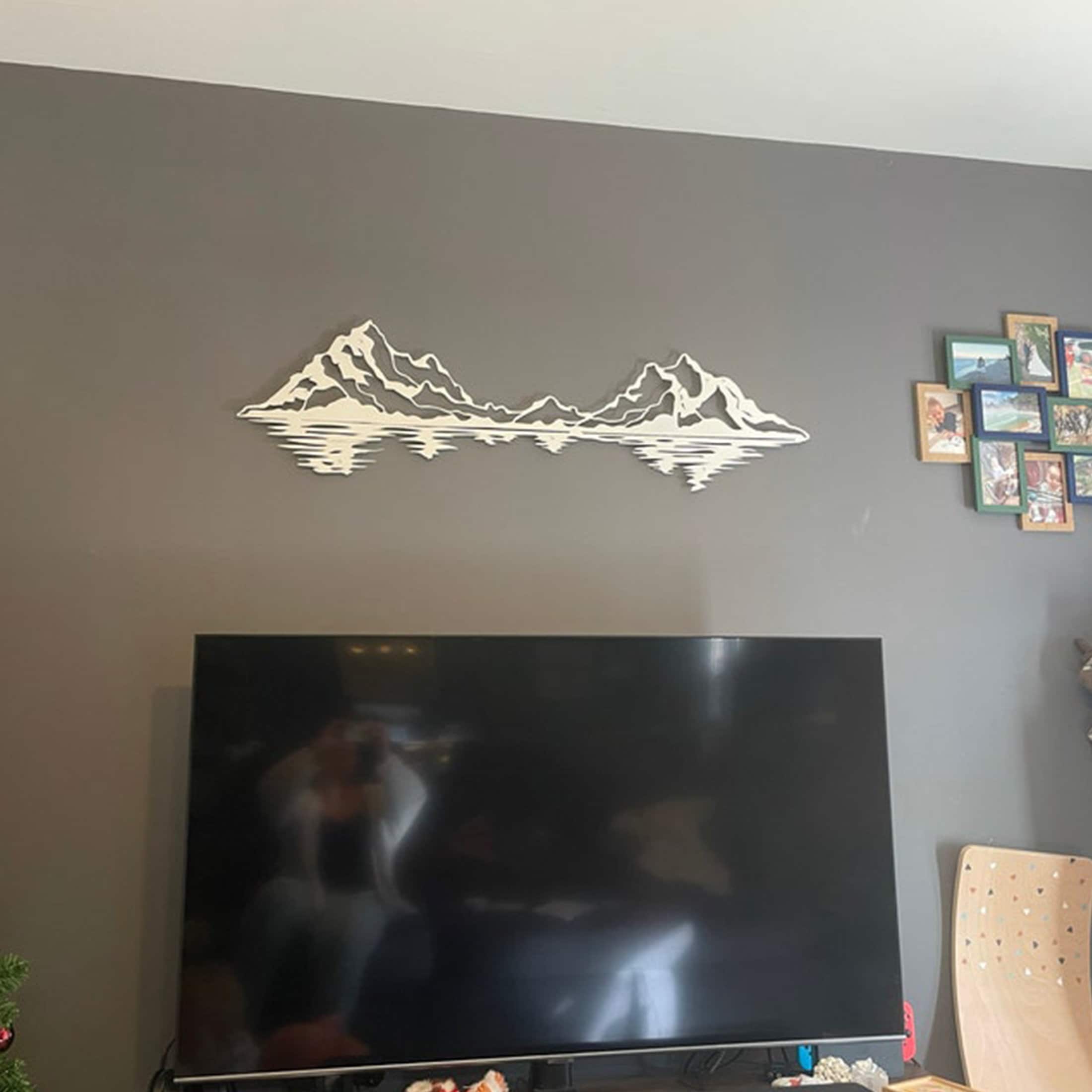 Metal Mountain Wall Art Metal Wall Decor Mountain Range - Etsy