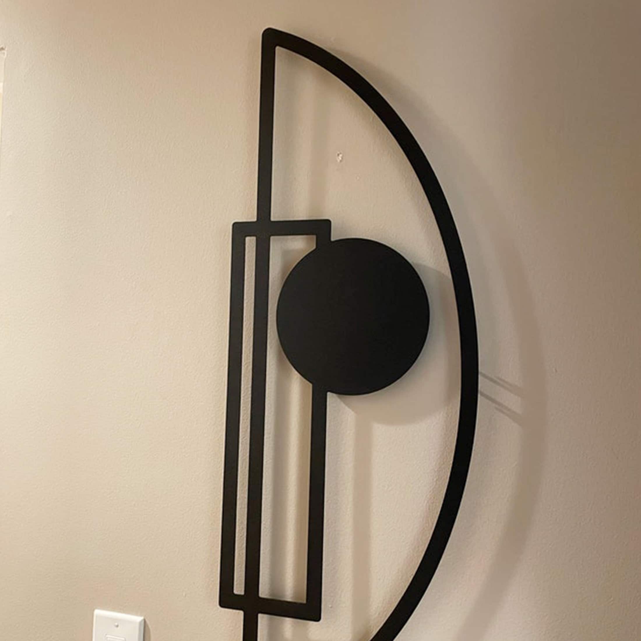 Geometry Modern Wall Art Metal Lines Metal Wall Decor - Etsy