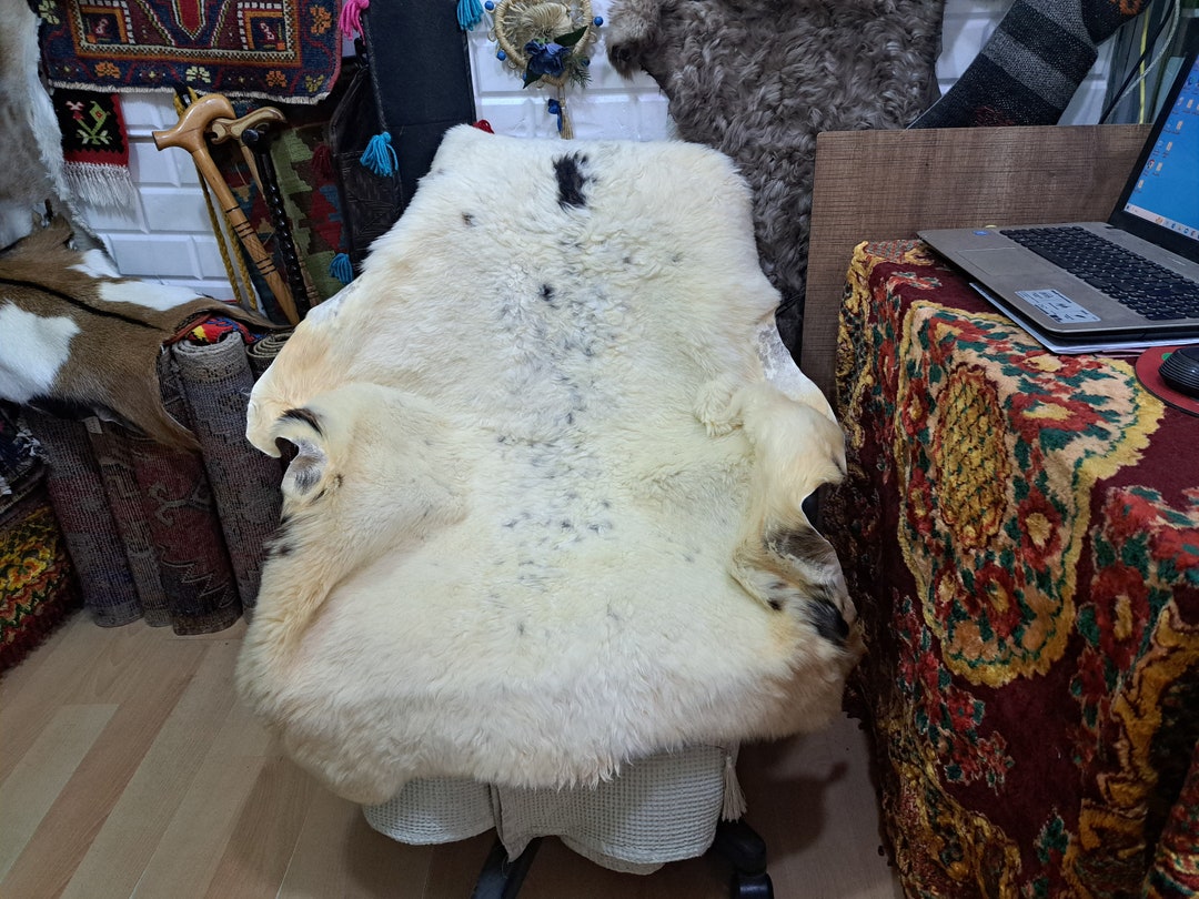 Turkish Sheep Skin, Sheep Leather Gift, Curly Lamb Skin, Mottled Sheep ...