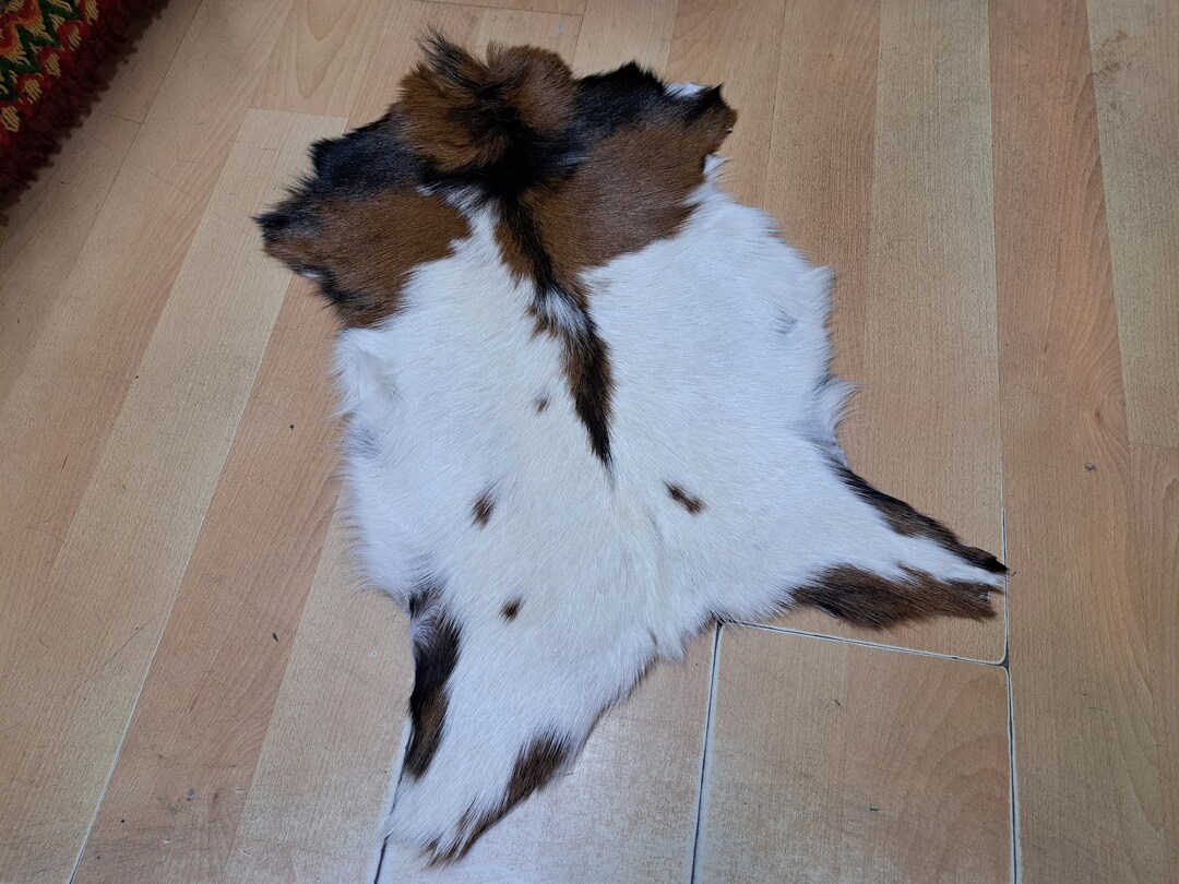 Turkish Goat Skin, Mottled Leather, Home Gift, Home Decor, Genuine ...