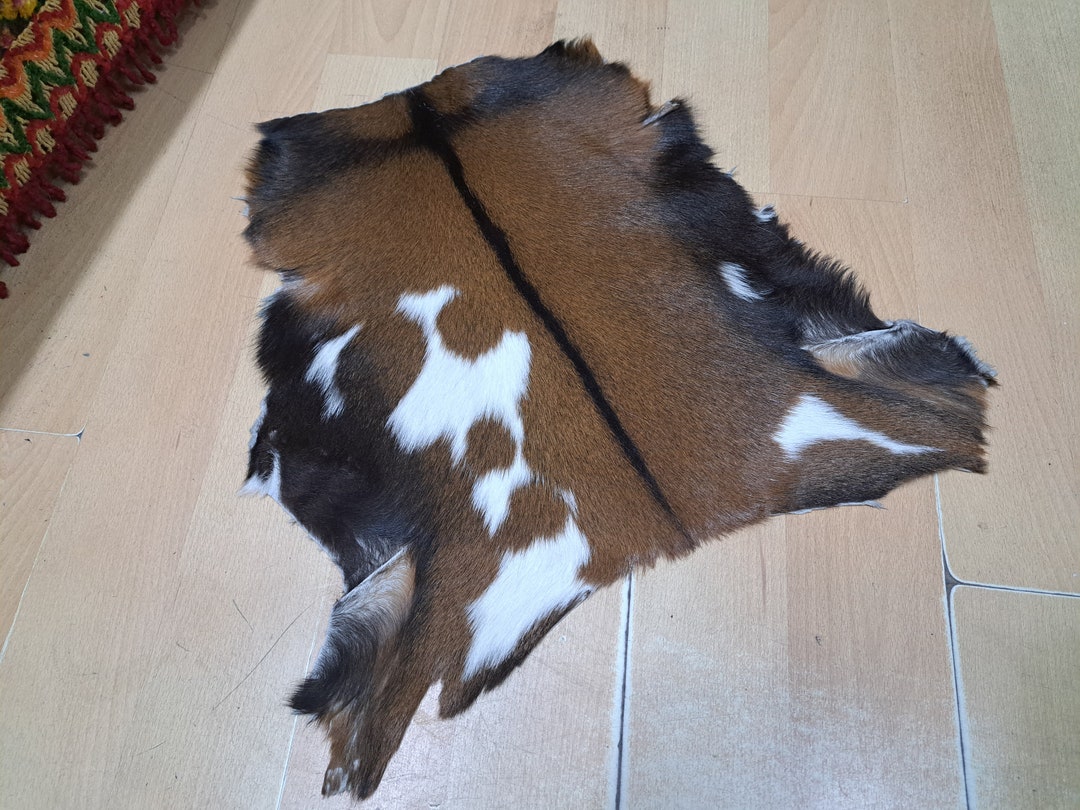 Turkish Goat Skin, Home Gift, Spotted Hide, Genuine Leather, Goat Pelt ...