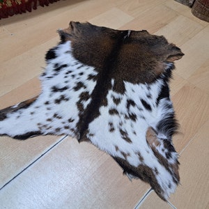 Turkish Goat Skin, Mottled Leather, Genuine Pelt, Home Decor, Home Gift ...