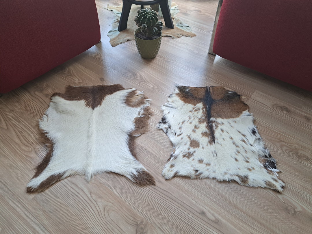 Turkish Goat Skin, Home Gift, Spotted Hide, Small Goat Hide, Mottled ...