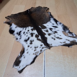 Turkish Goat Skin, Mottled Leather, Genuine Pelt, Home Decor, Home Gift ...