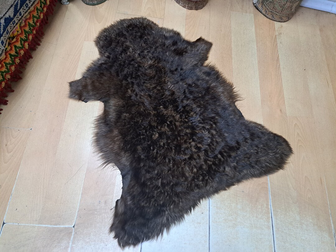 Turkish Curly Lamb Skin, Sheep Leather, Kitchen Rug, Easter Gift ...