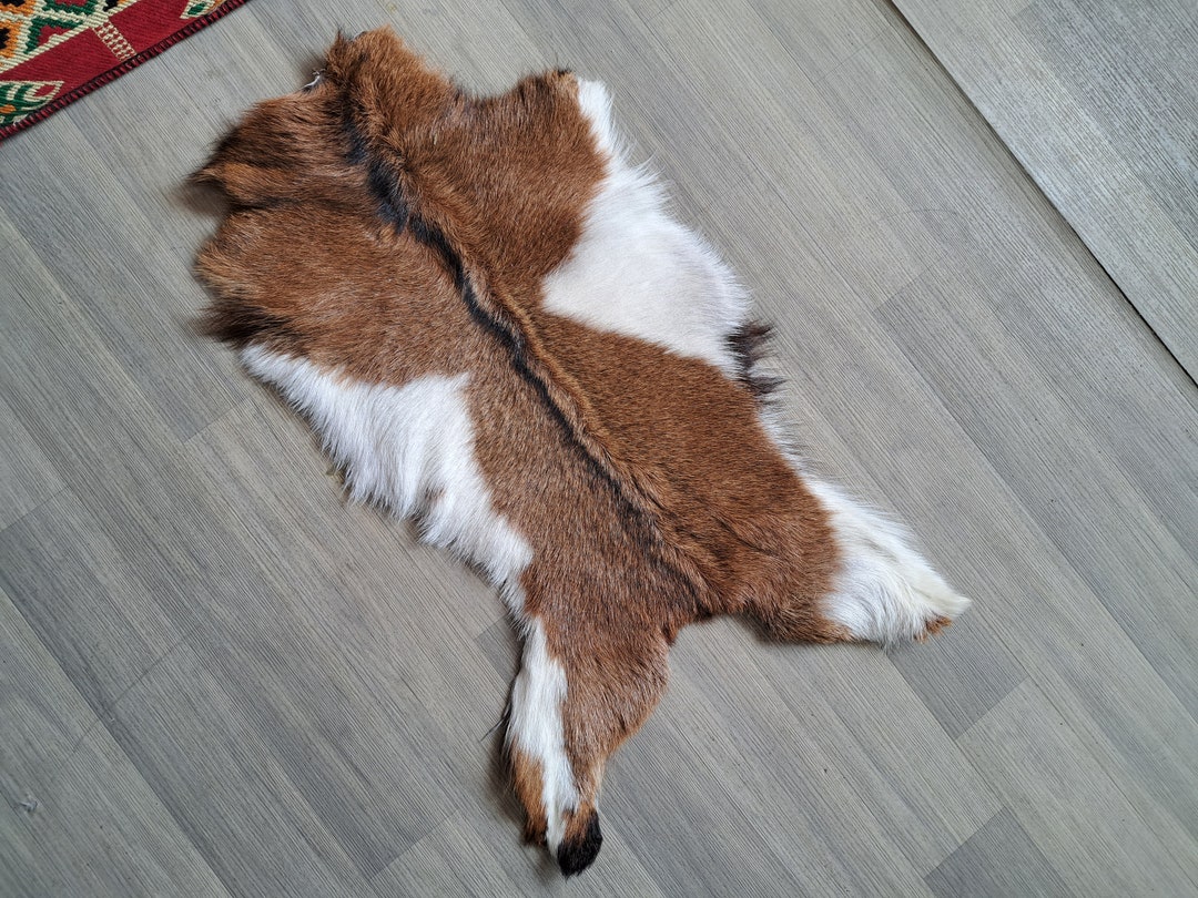 Turkish Goat Hide, Goat Skin Pelt, Small Goat Skin, Mottled Leather ...