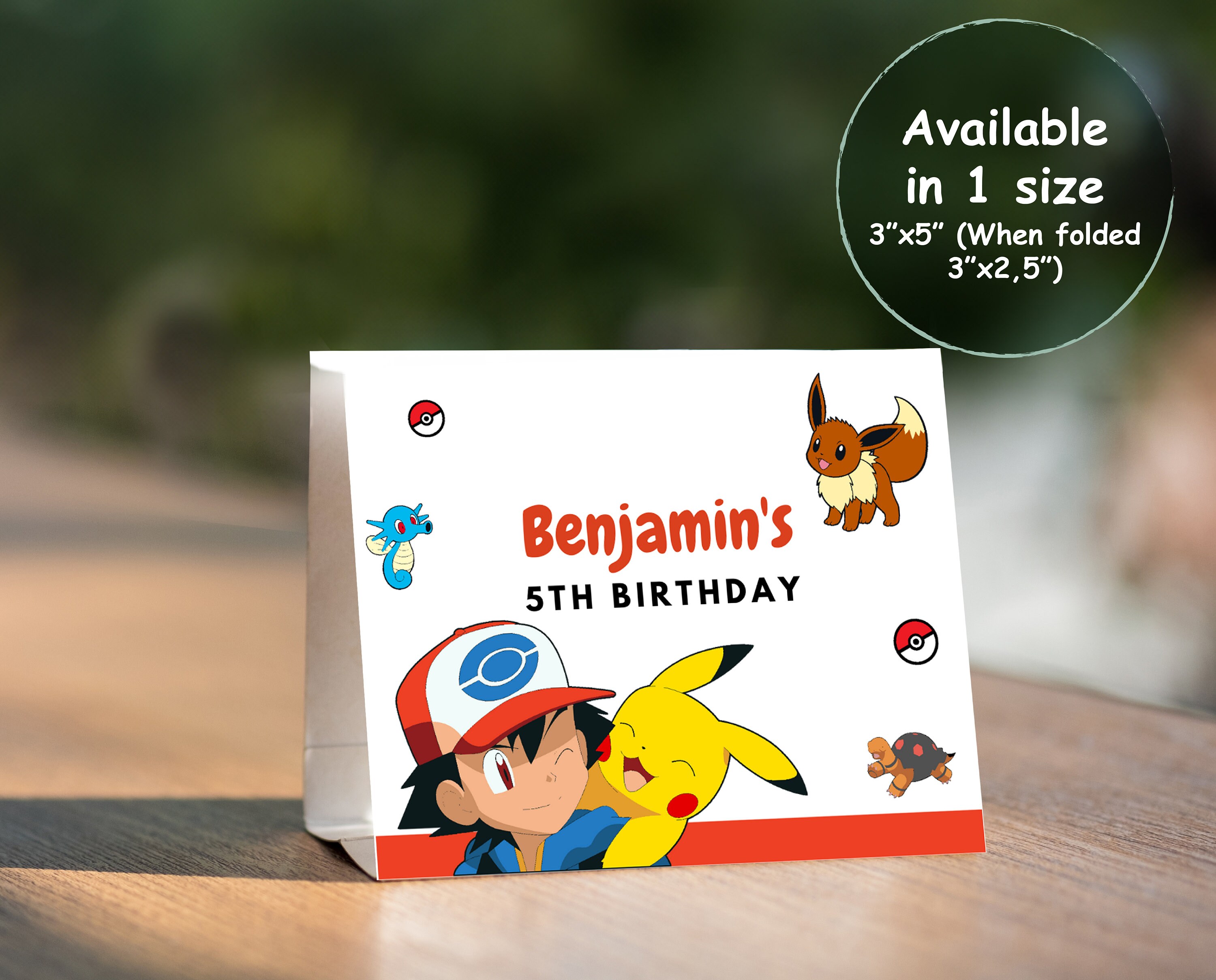 Editable Pokemon Birthday Food Tags, Pikachu Party Buffet Label, Kids ...