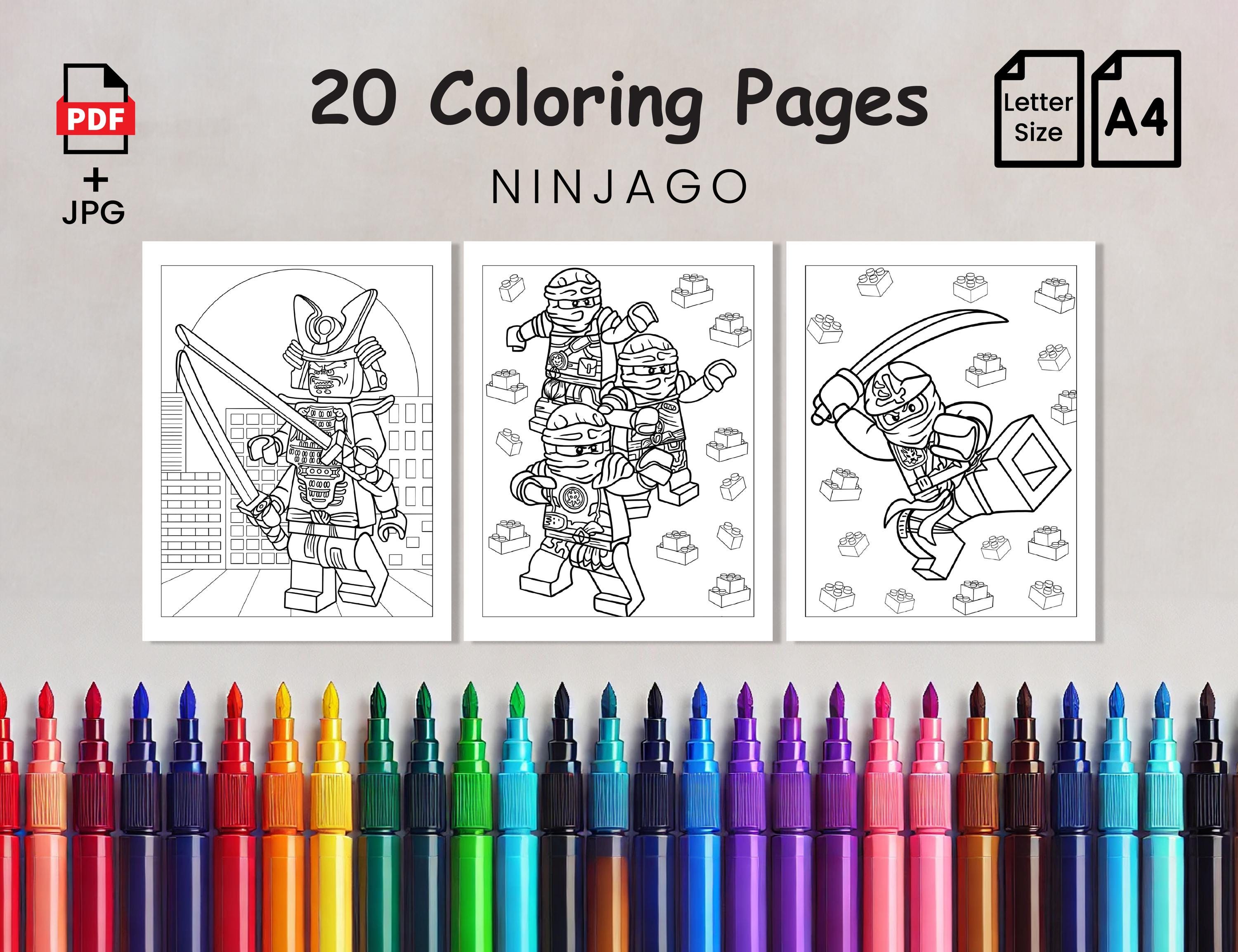 20 LEGO NINJAGO Coloring Pages I Printable Coloring Pages for Kid I ...