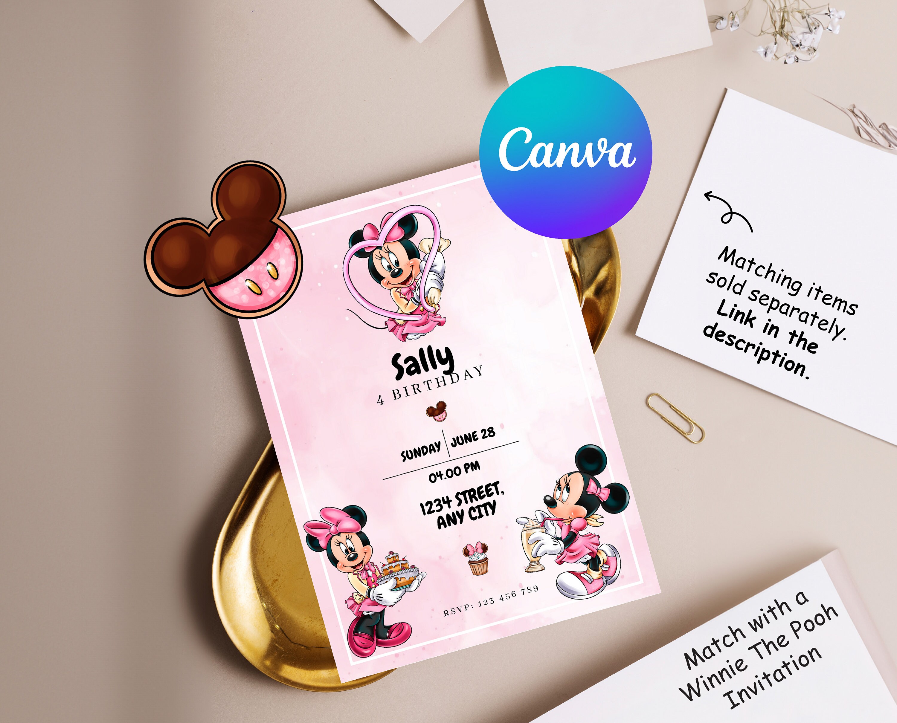 Capri Sun Template, Editable Minnie Mouse Capri Sun Template, Juice ...