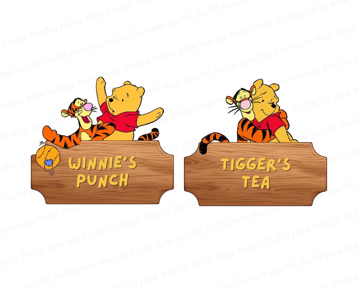 Printable Winnie the Pooh Party Drink Labels L Winnie the Pooh Baby ...