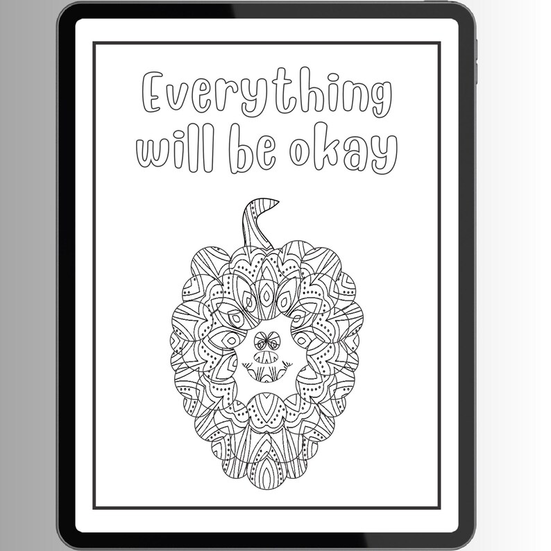 Anxiety Coloring Pages for Kids Mindfulness & Impulse Control Printable ...